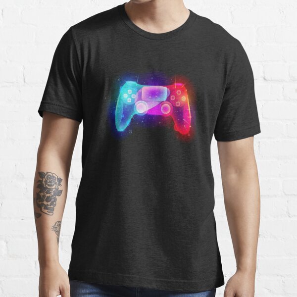"Playstation PS4 Controller - Colour Explosion" T-shirt for Sale by ...