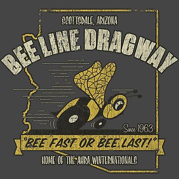 "Bee Line Dragway Vintage Arizona Drag Racing" Poster for Sale by ...