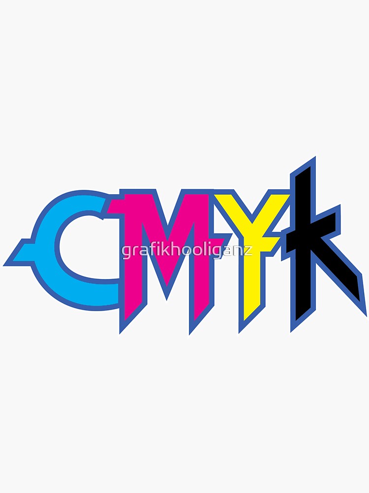 "CMYK - CKY PARODY (CYAN, MAGENTA, YELLOW, BLACK)" Sticker for Sale by ...