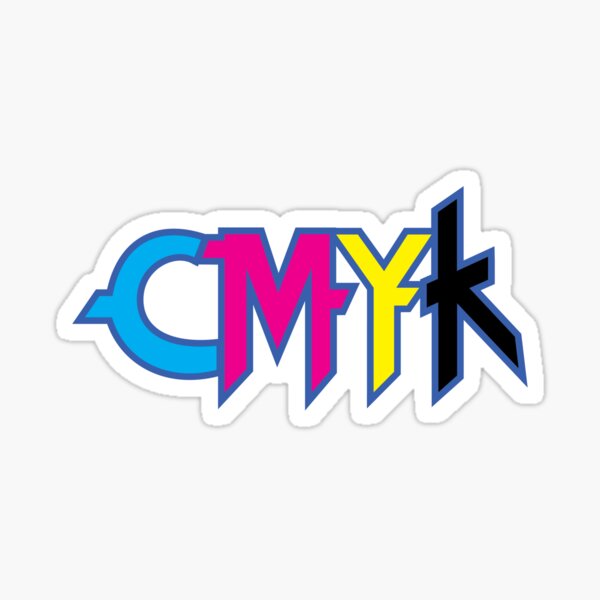 "CMYK - CKY PARODY (CYAN, MAGENTA, YELLOW, BLACK)" Sticker for Sale by ...