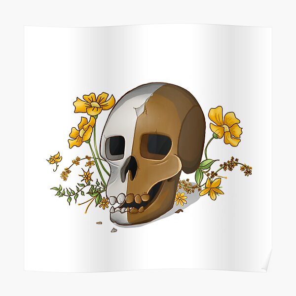 "Overgrown Floral Anatomy Skull" Poster for Sale by Craori | Redbubble