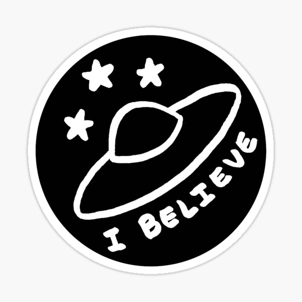 "I Believe" Sticker for Sale by marseclipse | Redbubble