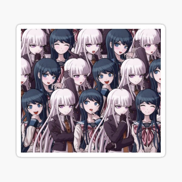 "Sayaka Maizono/Kyoko Kirigiri" Sticker by raybound420 | Redbubble