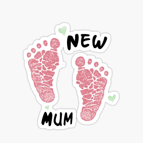 "New Mum" Sticker for Sale by XCEEDTRANSITION | Redbubble