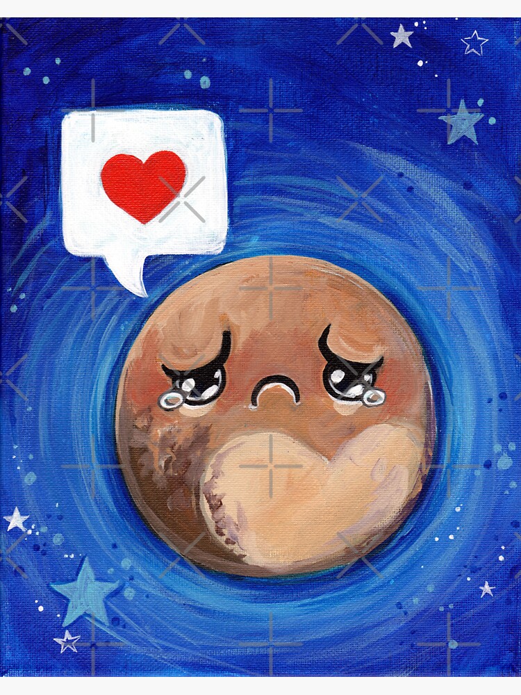 "I love you Pluto" Sticker by ArtOfBianca | Redbubble
