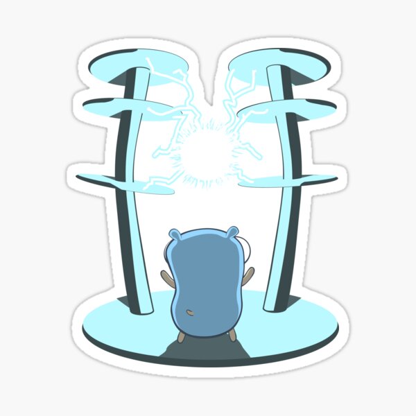 "The Golang Mascot: Flash (Black)" Sticker for Sale by hellkni9ht ...