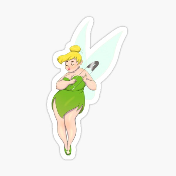 "Chubby tinkerbell" Sticker for Sale by milkcioccolato | Redbubble