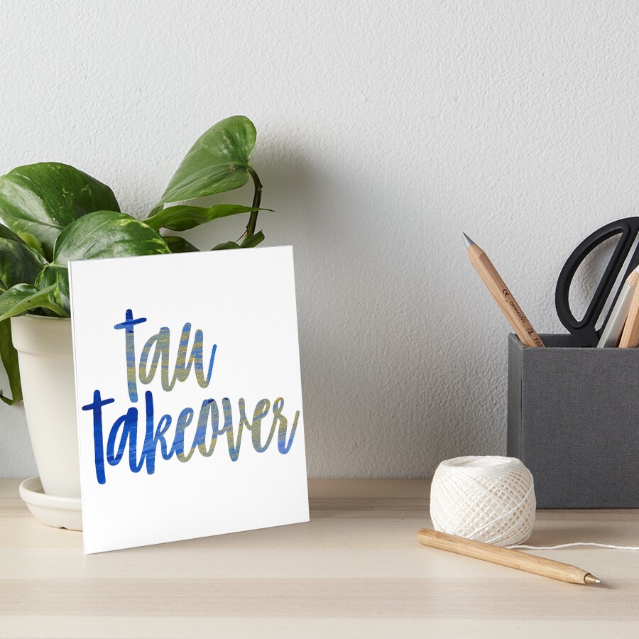 "TAU TAKEOVER" Art Board Print by christikdesigns | Redbubble