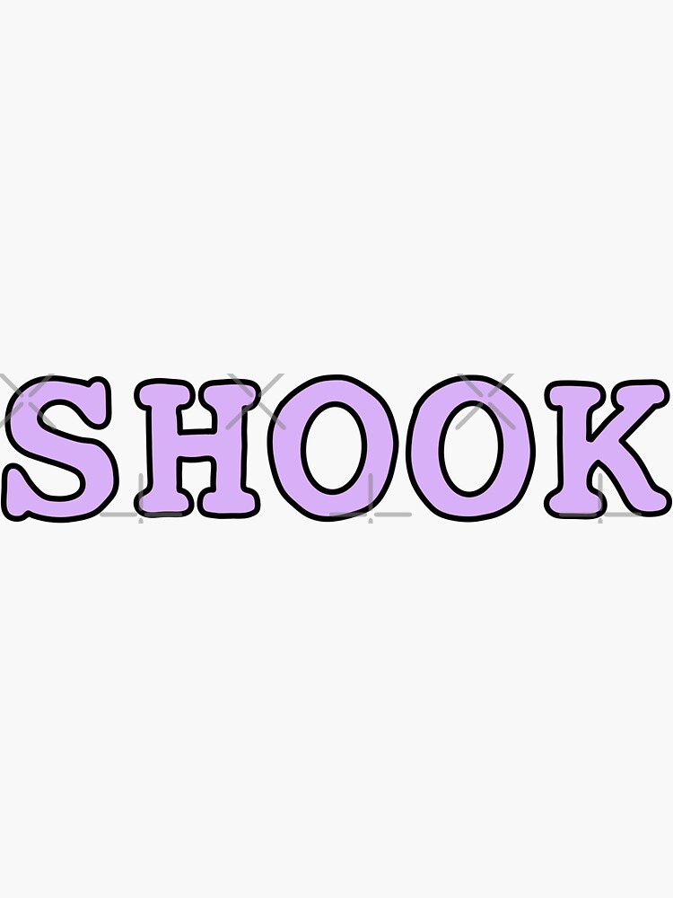 "SHOOK illustration " Sticker for Sale by Abis-Artbook | Redbubble