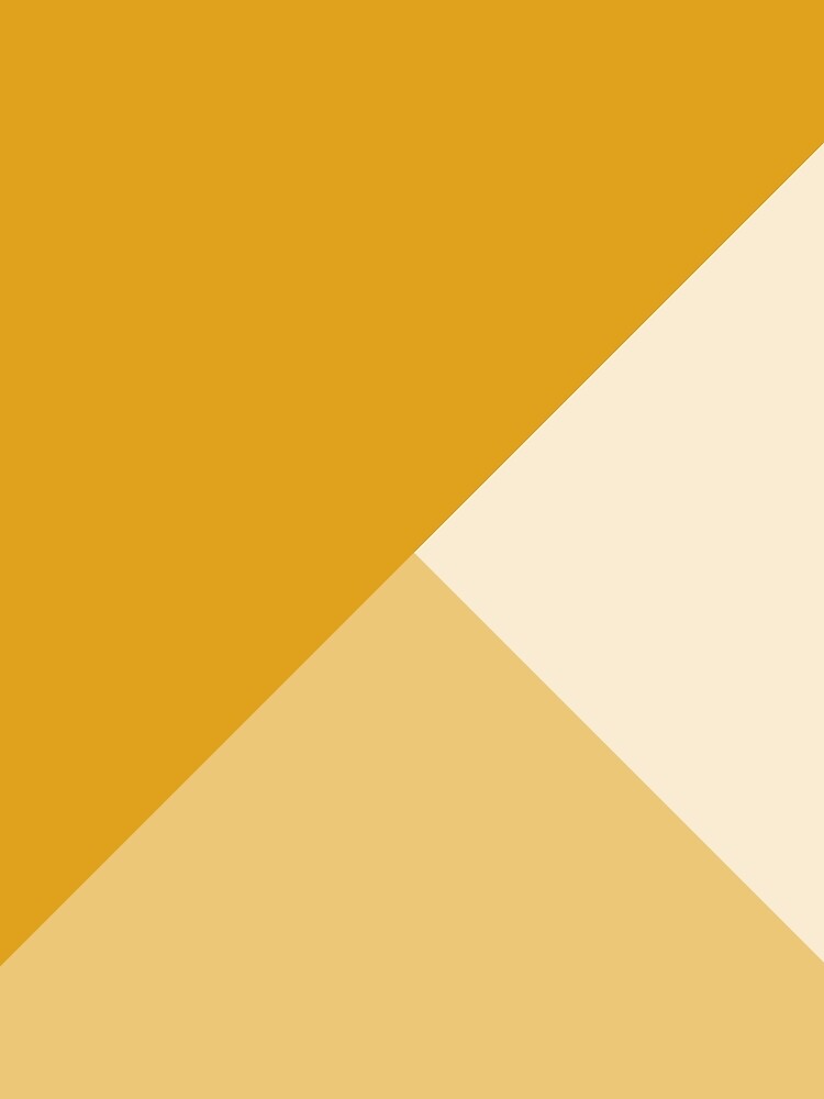 "Gradient Geometry - Mustard" T-shirt for Sale by colorandpattern ...