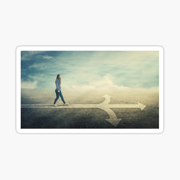 "three ways" Sticker for Sale by 1STunningART | Redbubble