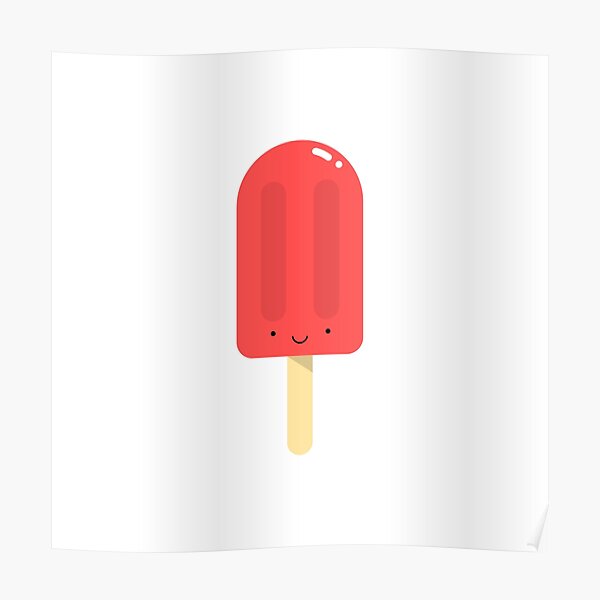 "Cute Red Ice Pop" Poster by designminds | Redbubble