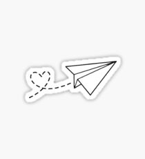 Paper Airplane Stickers | Redbubble