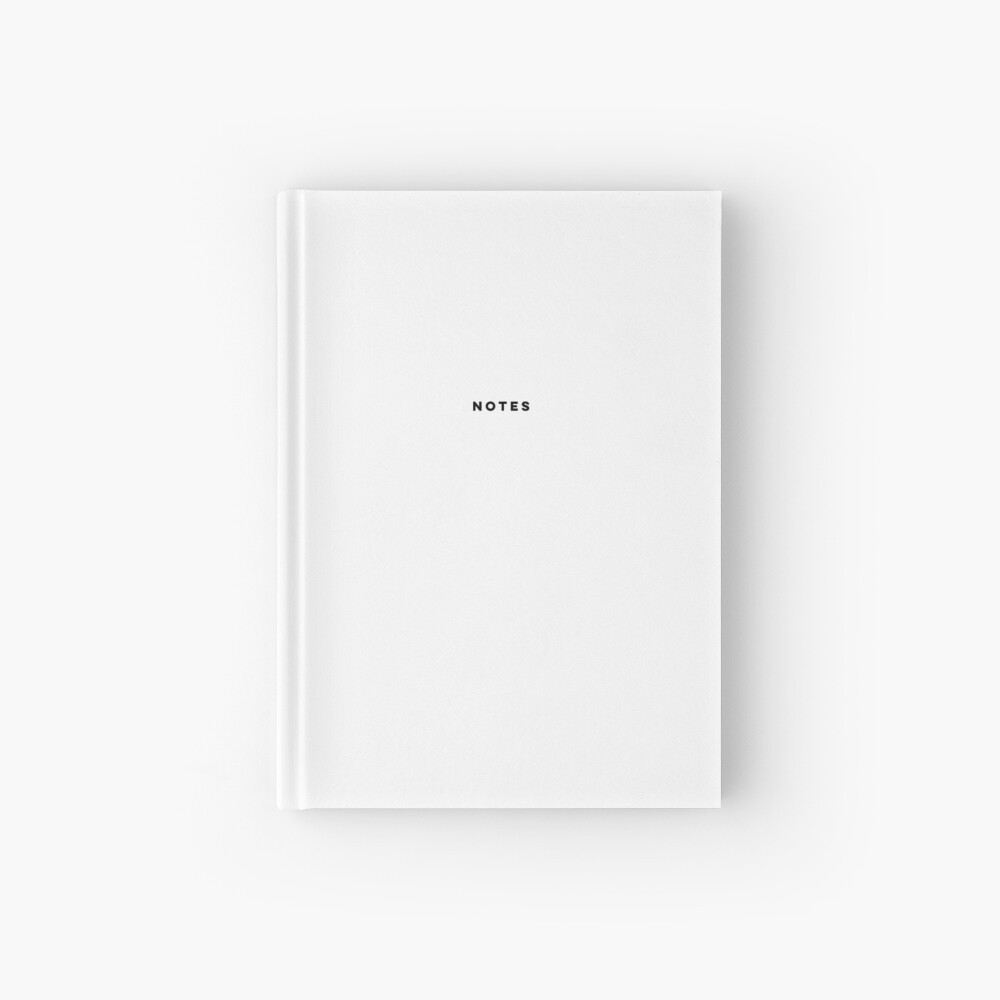 "Plain White Notebook | pencilmeinstationery.com" Hardcover Journal for ...