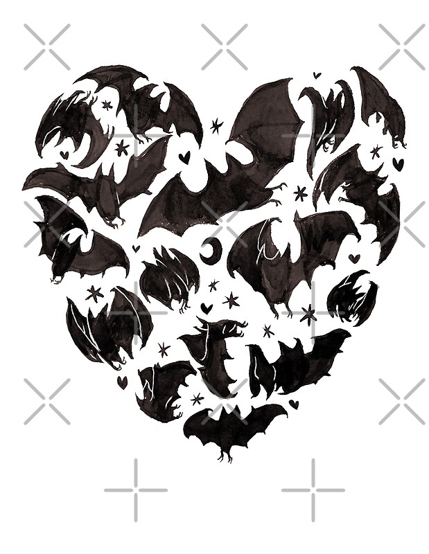 "Bat Heart" by Charlie Pringle | Redbubble