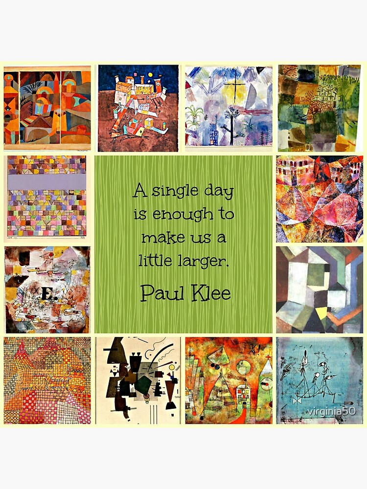"Paul Klee Collage and Quotation" Art Print by virginia50 | Redbubble