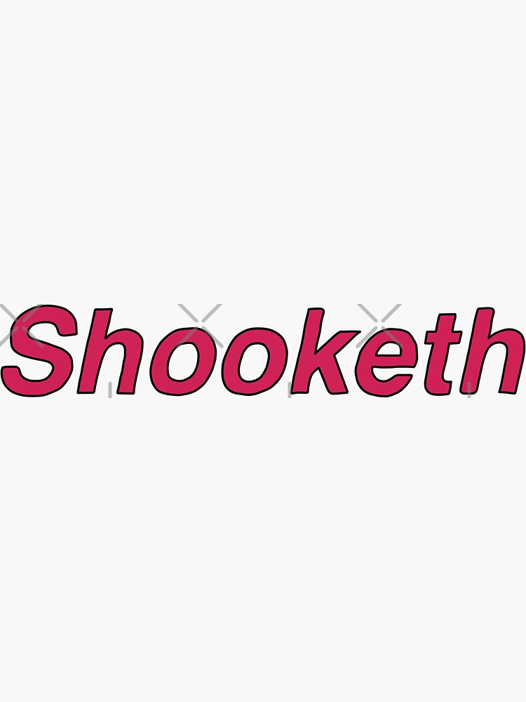 "Shooketh illustration " Sticker by Abis-Artbook | Redbubble