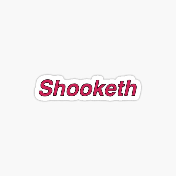 "Shooketh illustration " Sticker by Abis-Artbook | Redbubble