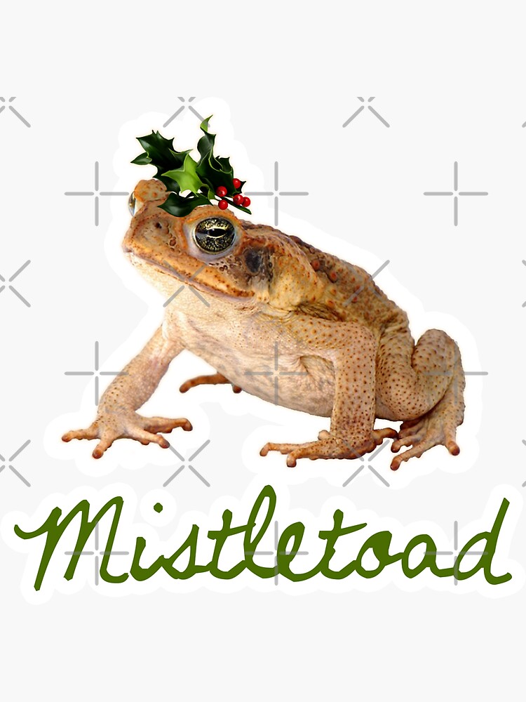 "Mistletoad" Sticker by heroics | Redbubble