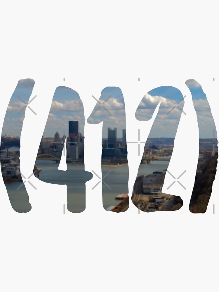 "412 Area Code" Sticker by dcwphotos | Redbubble