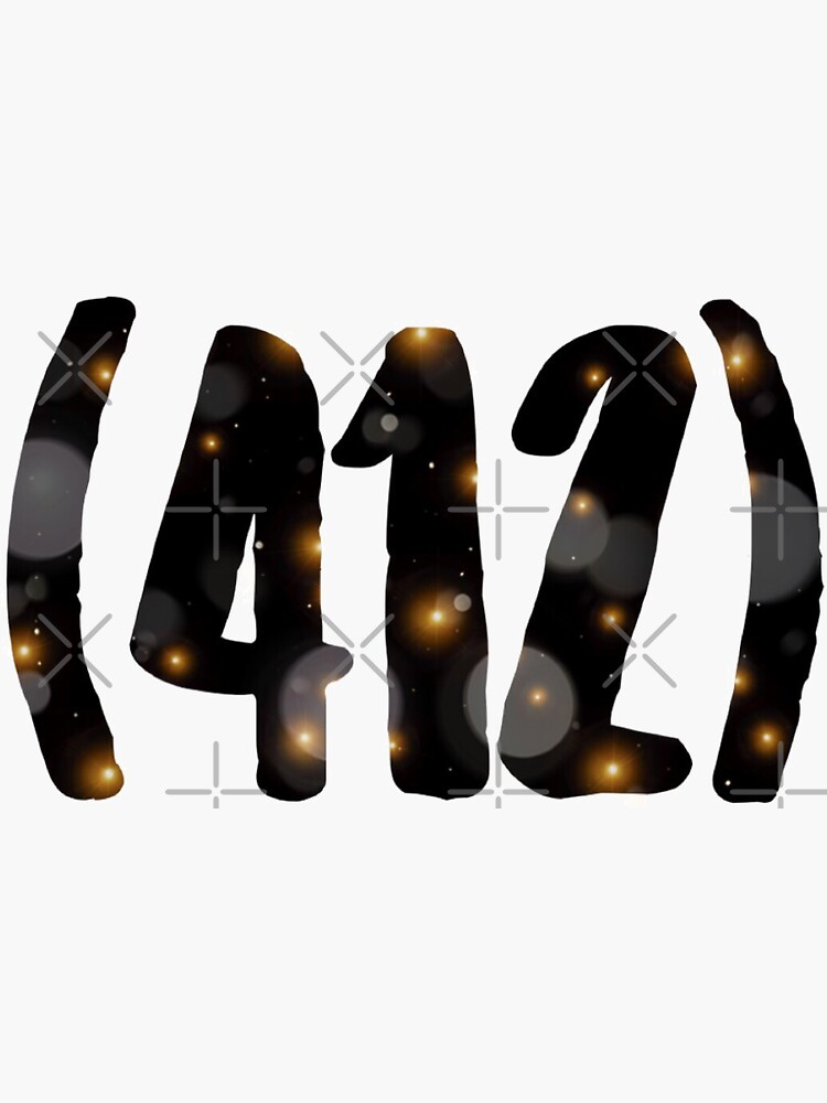 "412 Area Code" Sticker for Sale by dcwphotos | Redbubble
