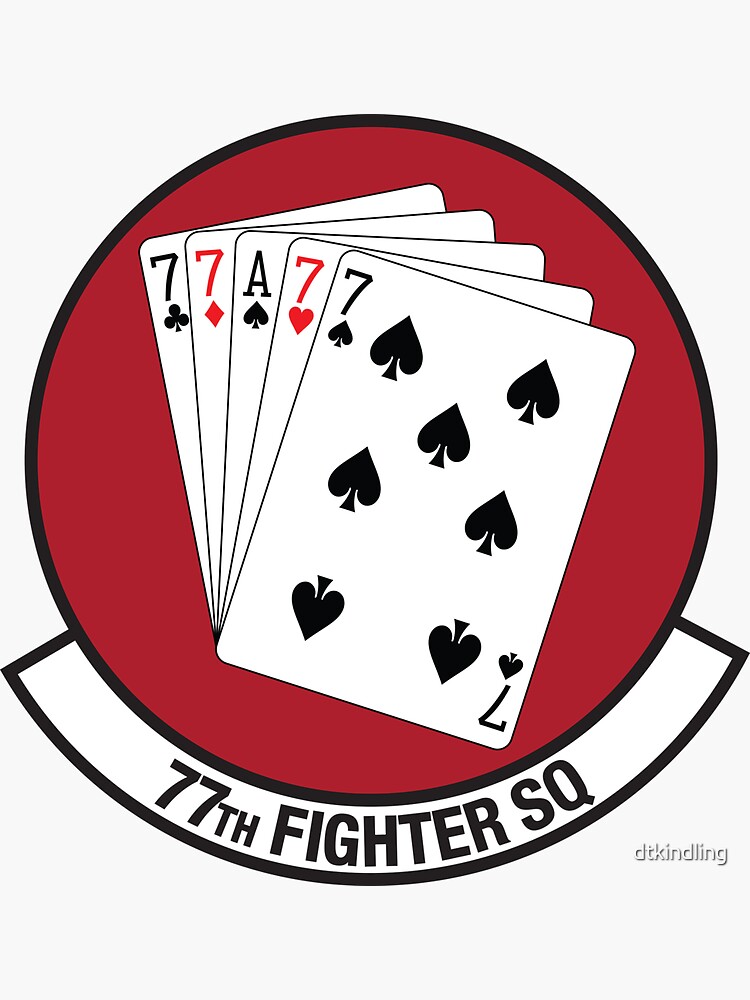 "77th Fighter Squadron - " Sticker for Sale by dtkindling | Redbubble