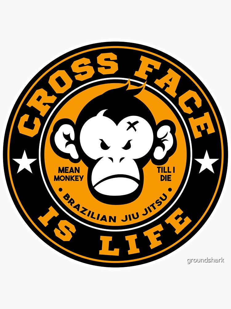 "Cross Face is life" Sticker for Sale by groundshark | Redbubble