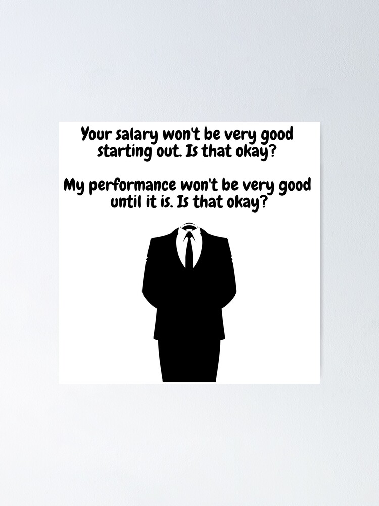 "Employee Motto" Poster for Sale by LTTRBX | Redbubble