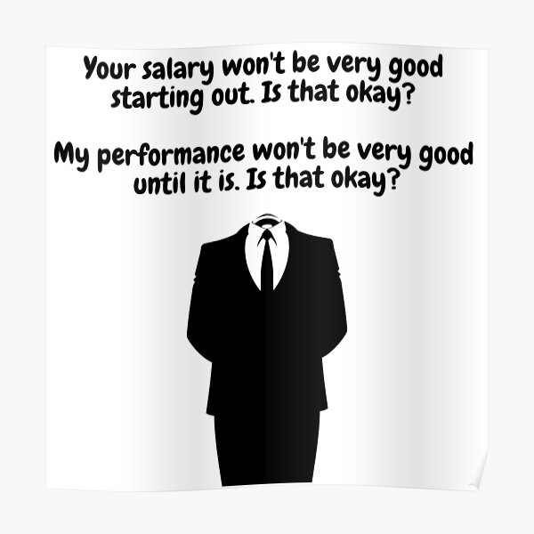 "Employee Motto" Poster for Sale by LTTRBX | Redbubble