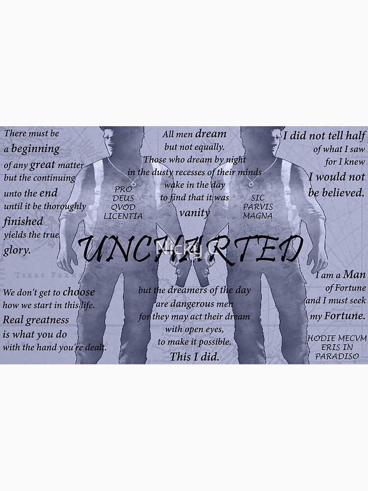"Uncharted - Quote Compilation" Poster for Sale by JuneMoon30 | Redbubble