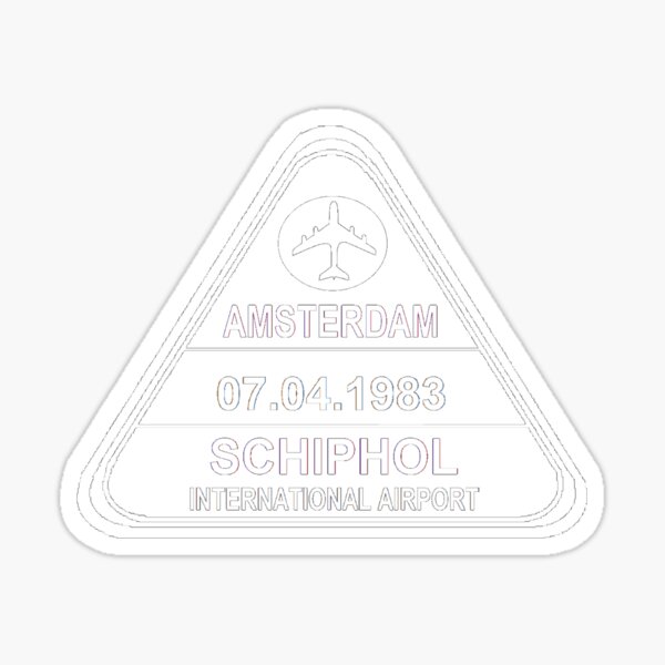 Passport Stamp T Shirt Amsterdam 4 Sticker By Rieriecoils1 Redbubble