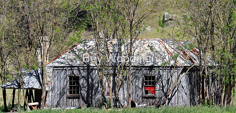 "Bush Shack - Bylong NSW Australia" by Bev Woodman | Redbubble