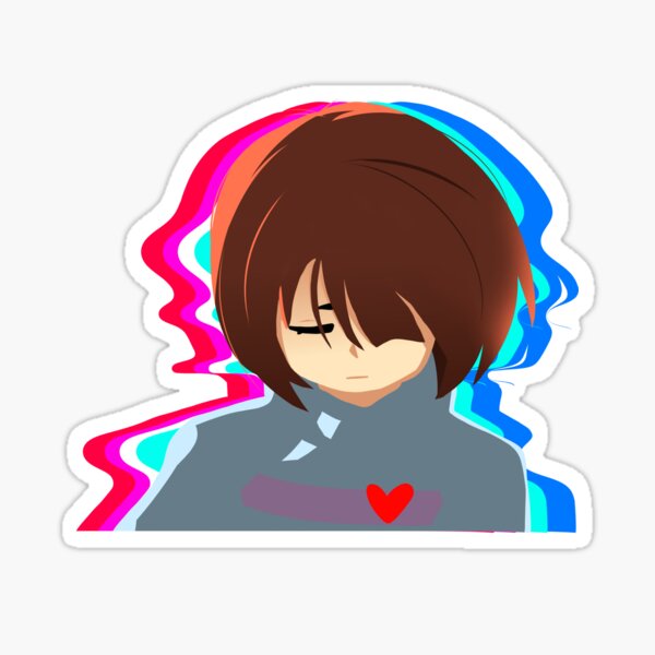 "Undertale Frisk" Sticker for Sale by Three-dots | Redbubble