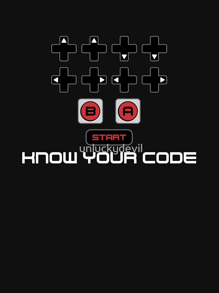 "Know Your Code" T-shirt for Sale by unluckydevil | Redbubble | nes t ...