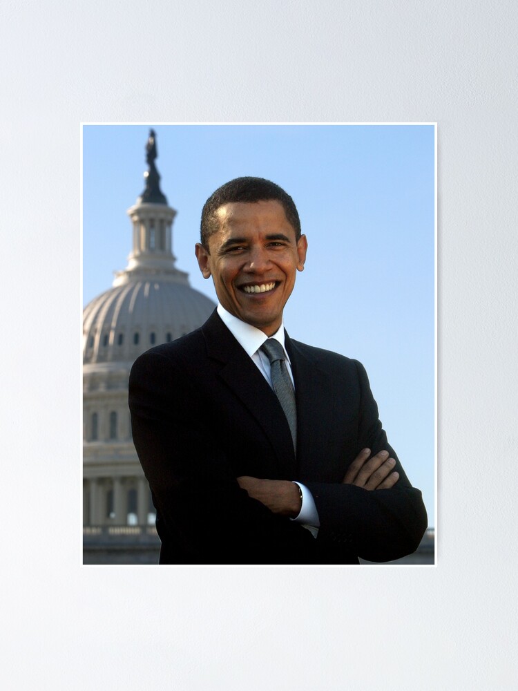 "Barack Obama Portrait" Poster for Sale by ArgosDesigns | Redbubble