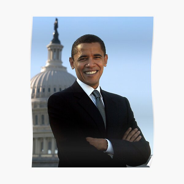 "Barack Obama Portrait" Poster for Sale by ArgosDesigns | Redbubble