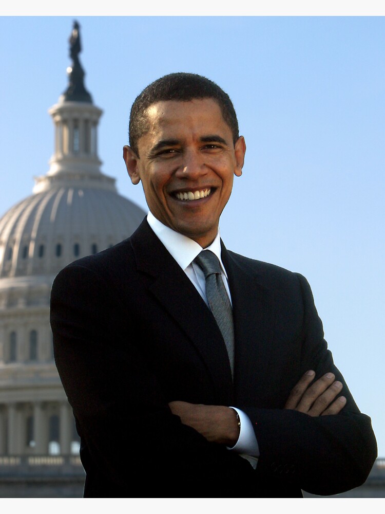 "Barack Obama Portrait" Sticker for Sale by ArgosDesigns | Redbubble