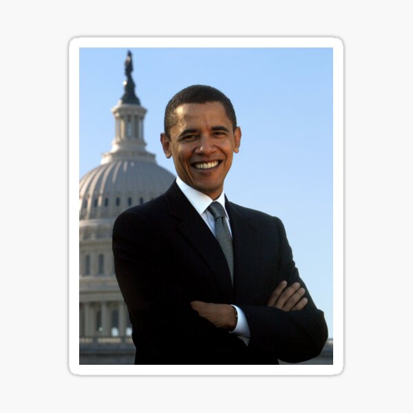 "Barack Obama Portrait" Sticker for Sale by ArgosDesigns | Redbubble