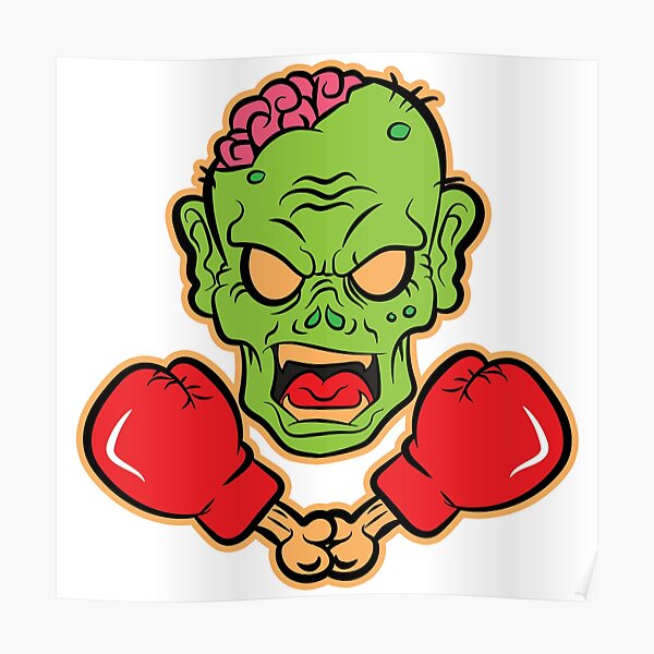 "Zombie boxing" Poster by mi-xo | Redbubble