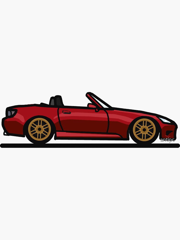 "Custom S2000 Red" Sticker for Sale by antipc | Redbubble
