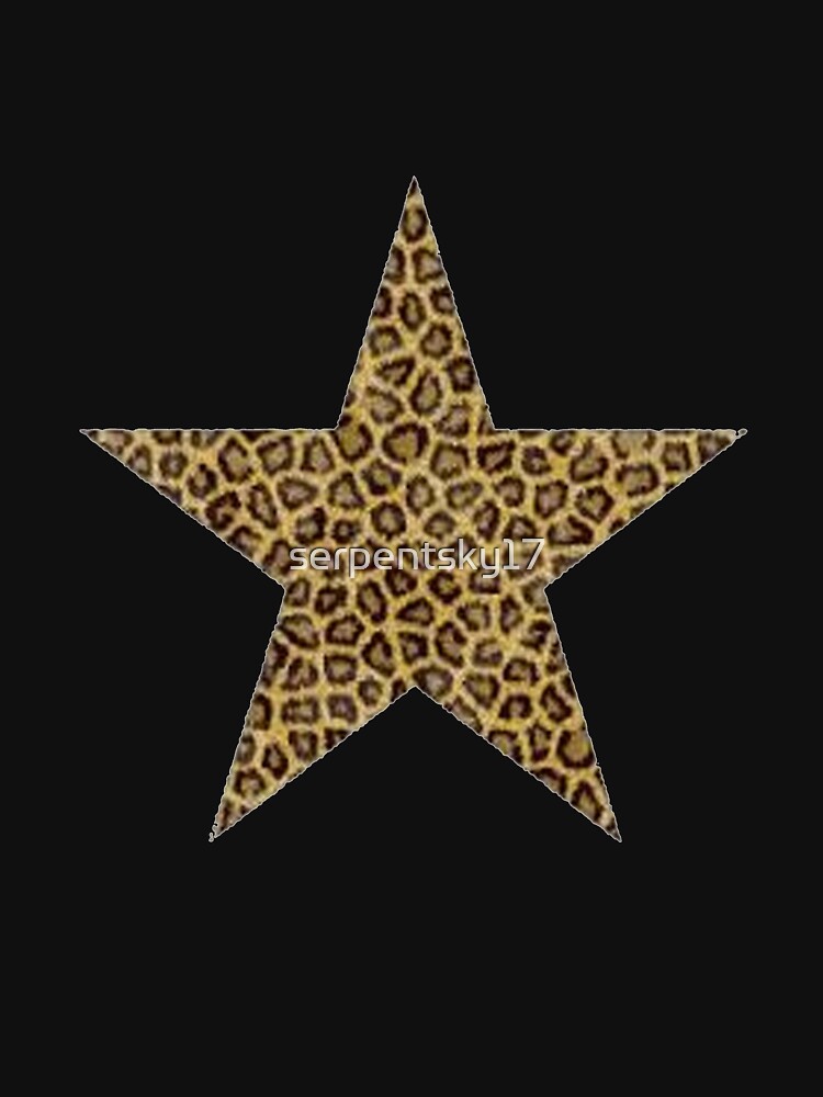 "Leopard Print Star" T-shirt for Sale by serpentsky17 | Redbubble ...