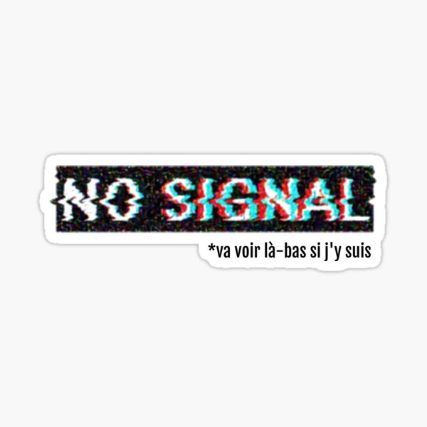 "no signal" Sticker by ady49 | Redbubble