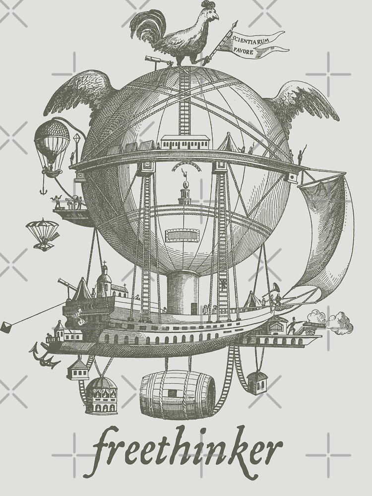 "Freethinker" T-shirt for Sale by LibertyManiacs | Redbubble ...