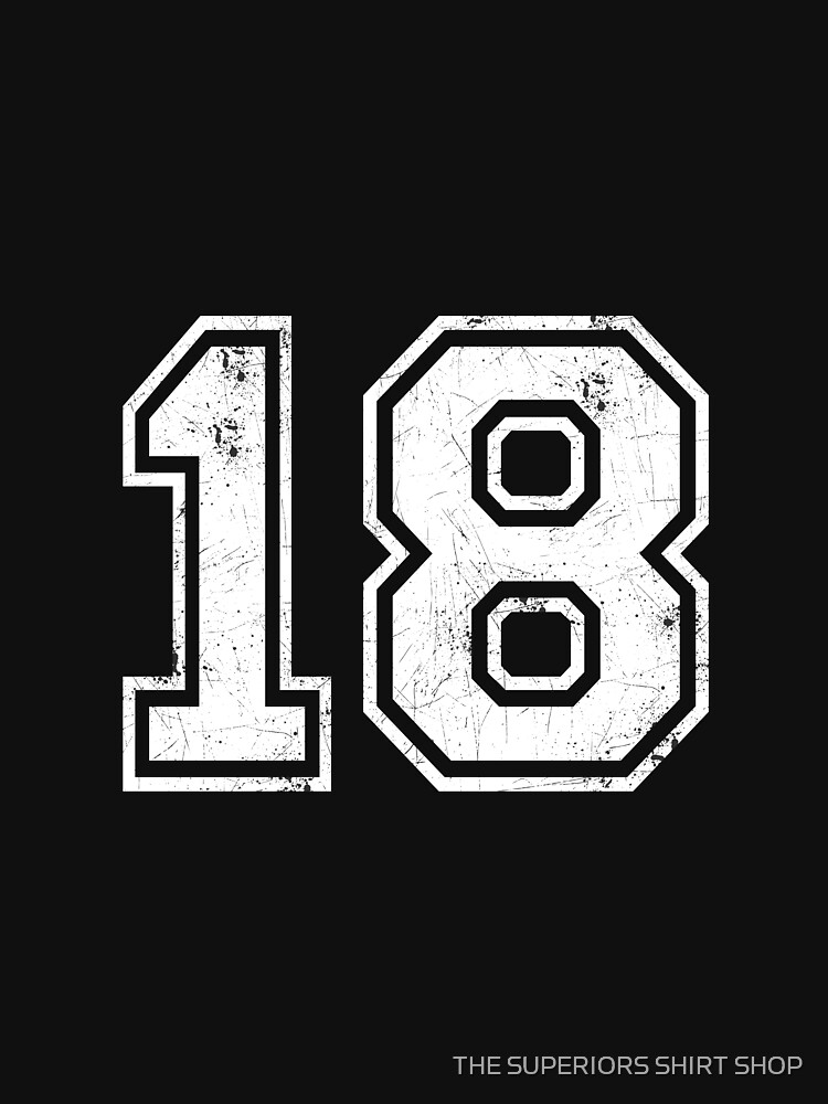 "18 jersey jerseys number 18 jersey sports" T-shirt for Sale by ...