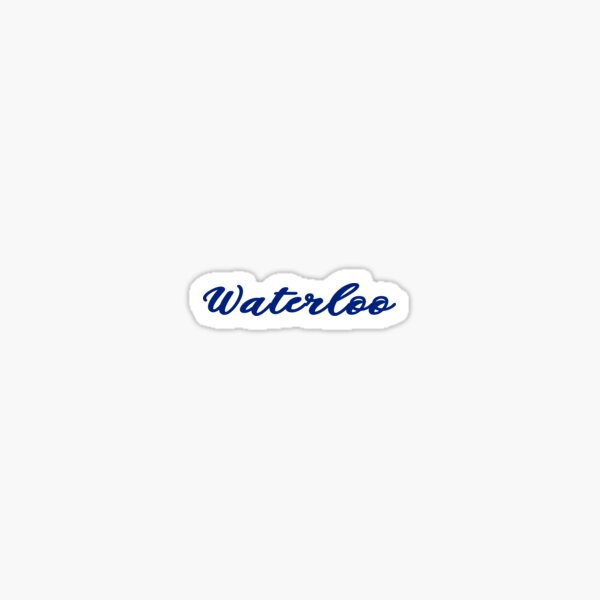 "waterloo" Sticker by emkate | Redbubble