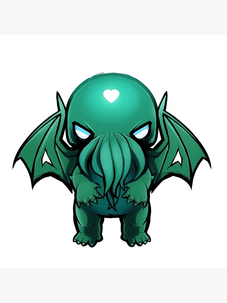 "Cute-thulhu " Poster by Affanita | Redbubble