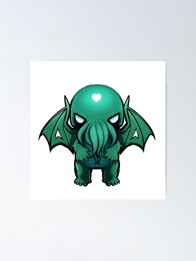 "Cute-thulhu " Poster by Affanita | Redbubble