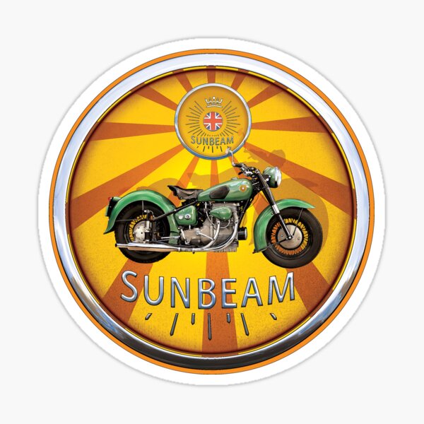 "Sunbeam Motorcycles England" Sticker by BarnFindDave | Redbubble