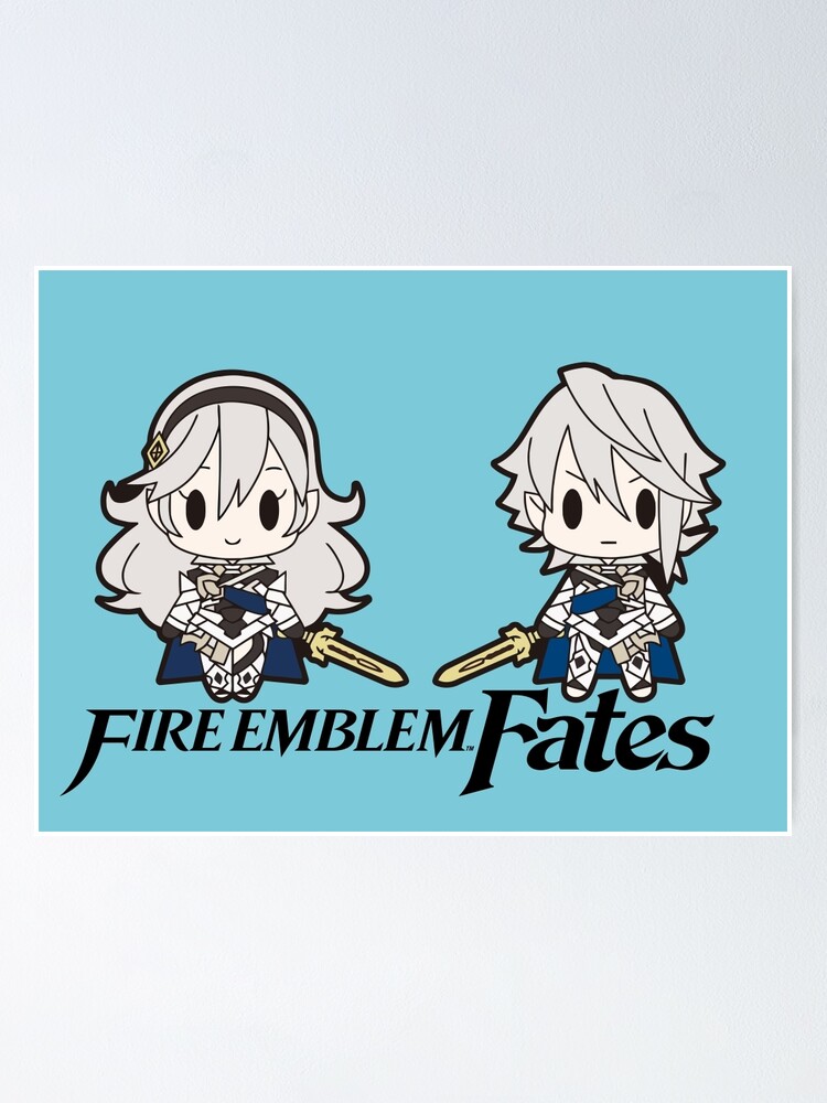 "Fire Emblem: Fates Avatars w/Logo" Poster by Chibify | Redbubble