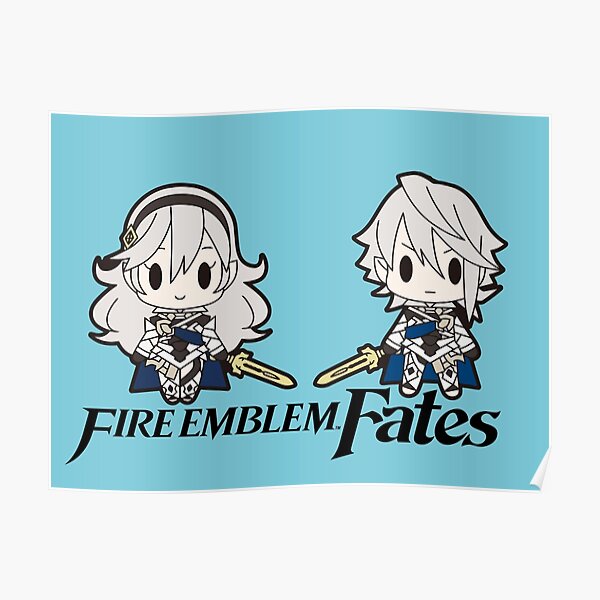 "Fire Emblem: Fates Avatars w/Logo" Poster by Chibify | Redbubble